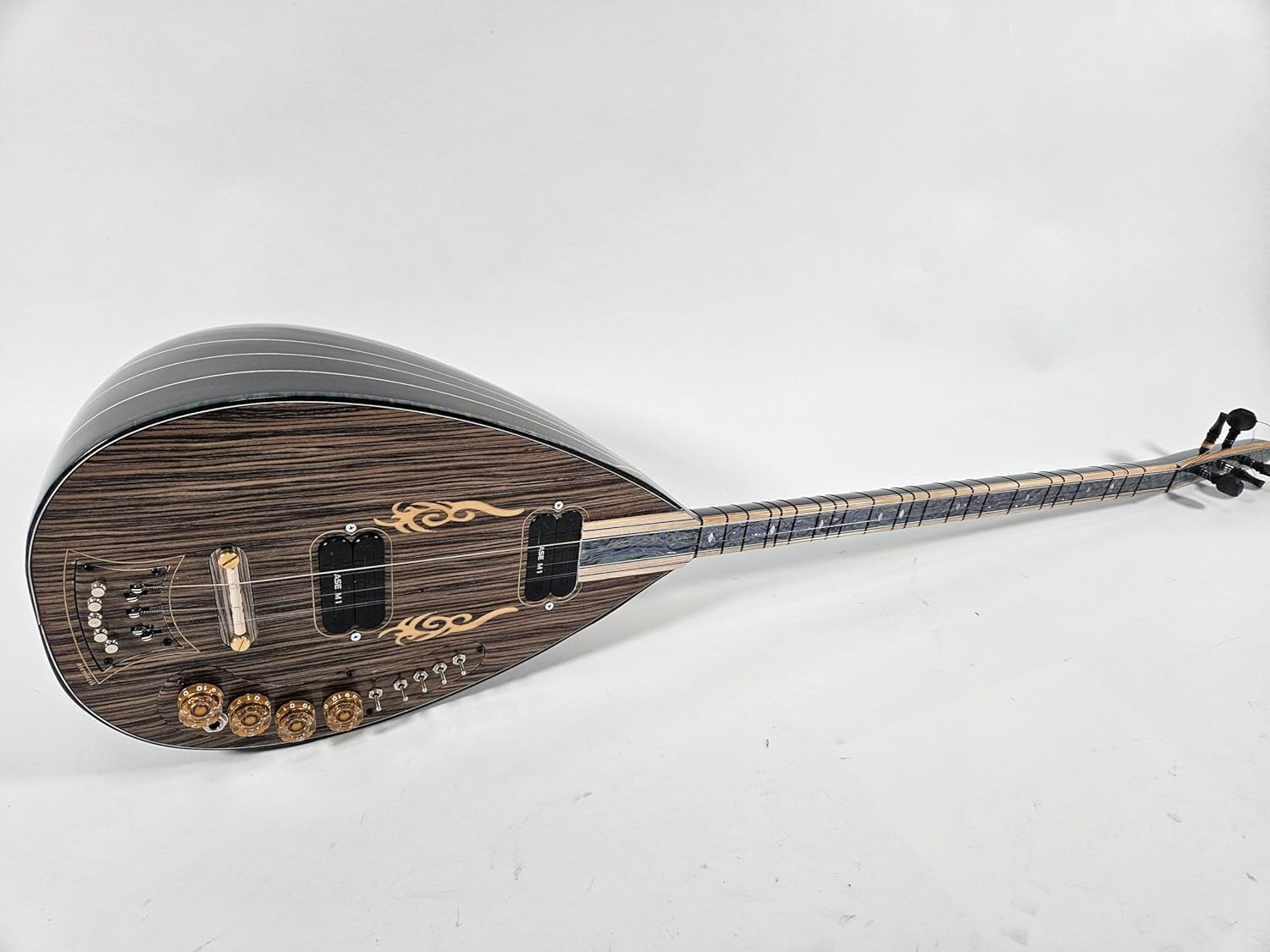 Saz/Baglama électrique - Beau son avec effet phaseur intégré - Col long ...