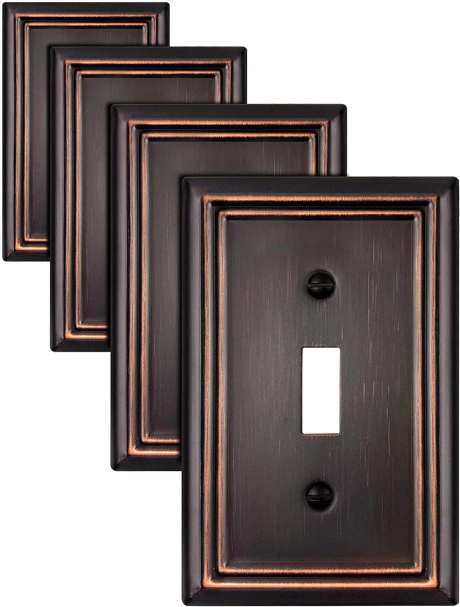 Cosmas 44055-ORB Oil Rubbed Bronze Single Toggle Switch Plate ...