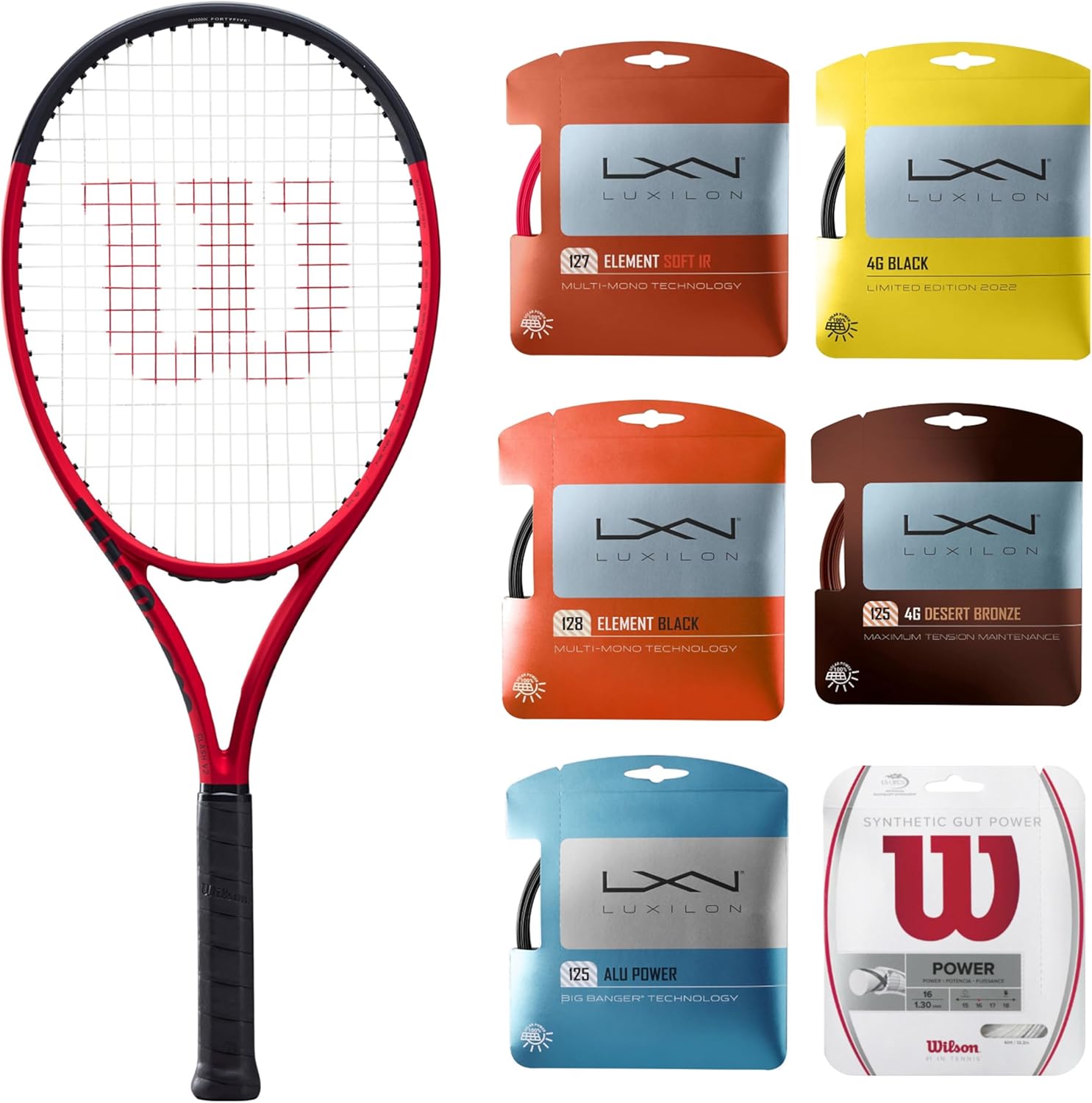Amazon.com : Wilson Clash 108 v2 Tennis Racquet Strung with Your Choice ...