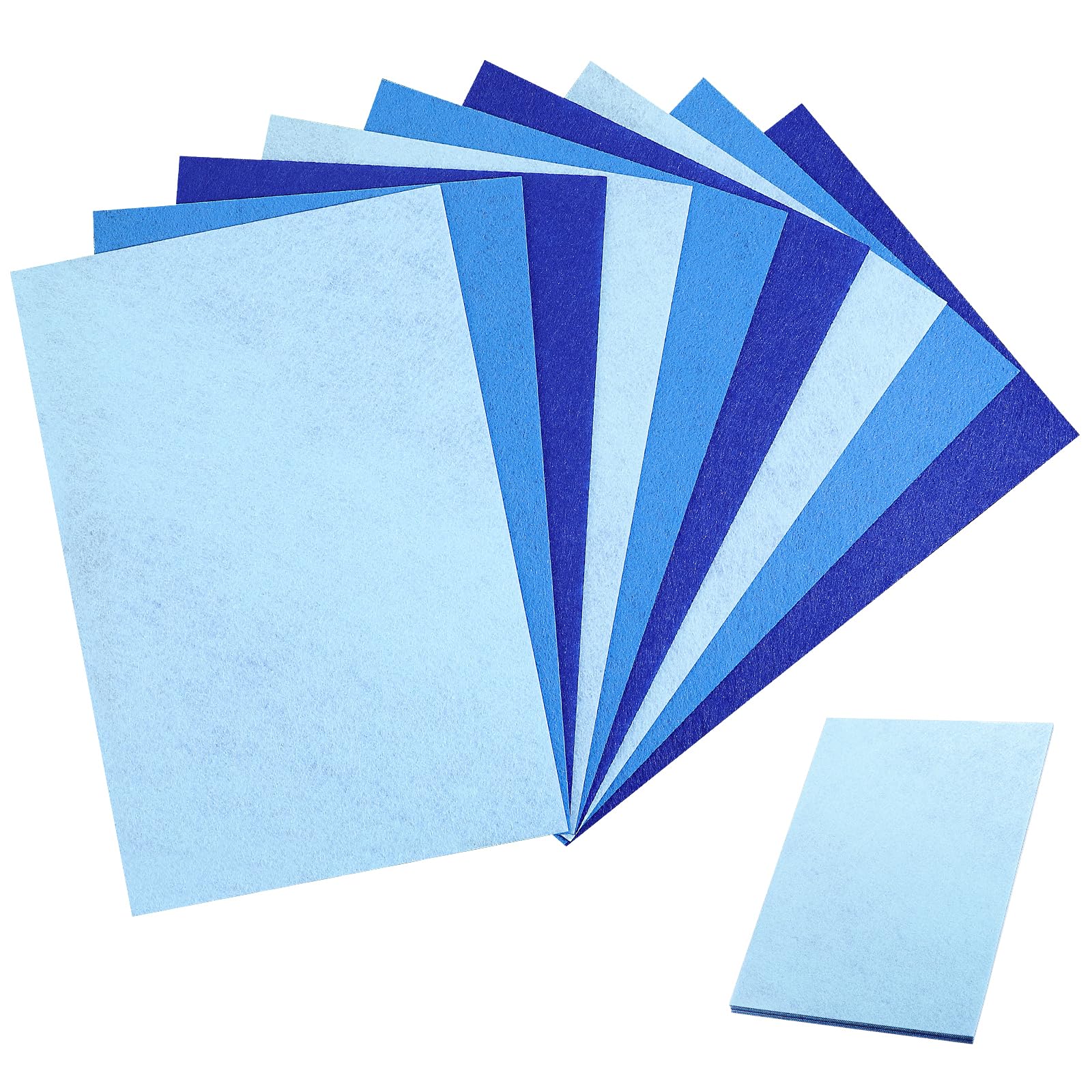 Amazon.com: Blue Felt Sheets 9 Pcs Felt Fabric Sheets Blue Felt Soft ...