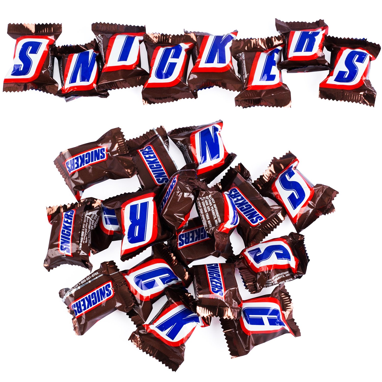 Buy Snickers Mini Chocolate Bars - Mini Snickers Candy Bars ...