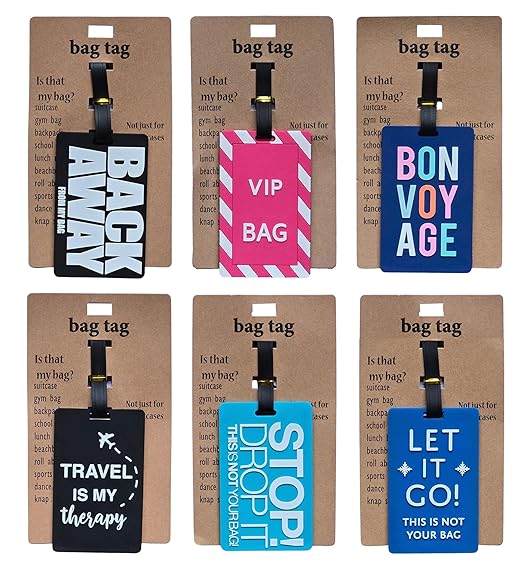 Buy Store2508 Pack of 6 Luggage/Bag/Travel ID Label Tags for Suitcase ...