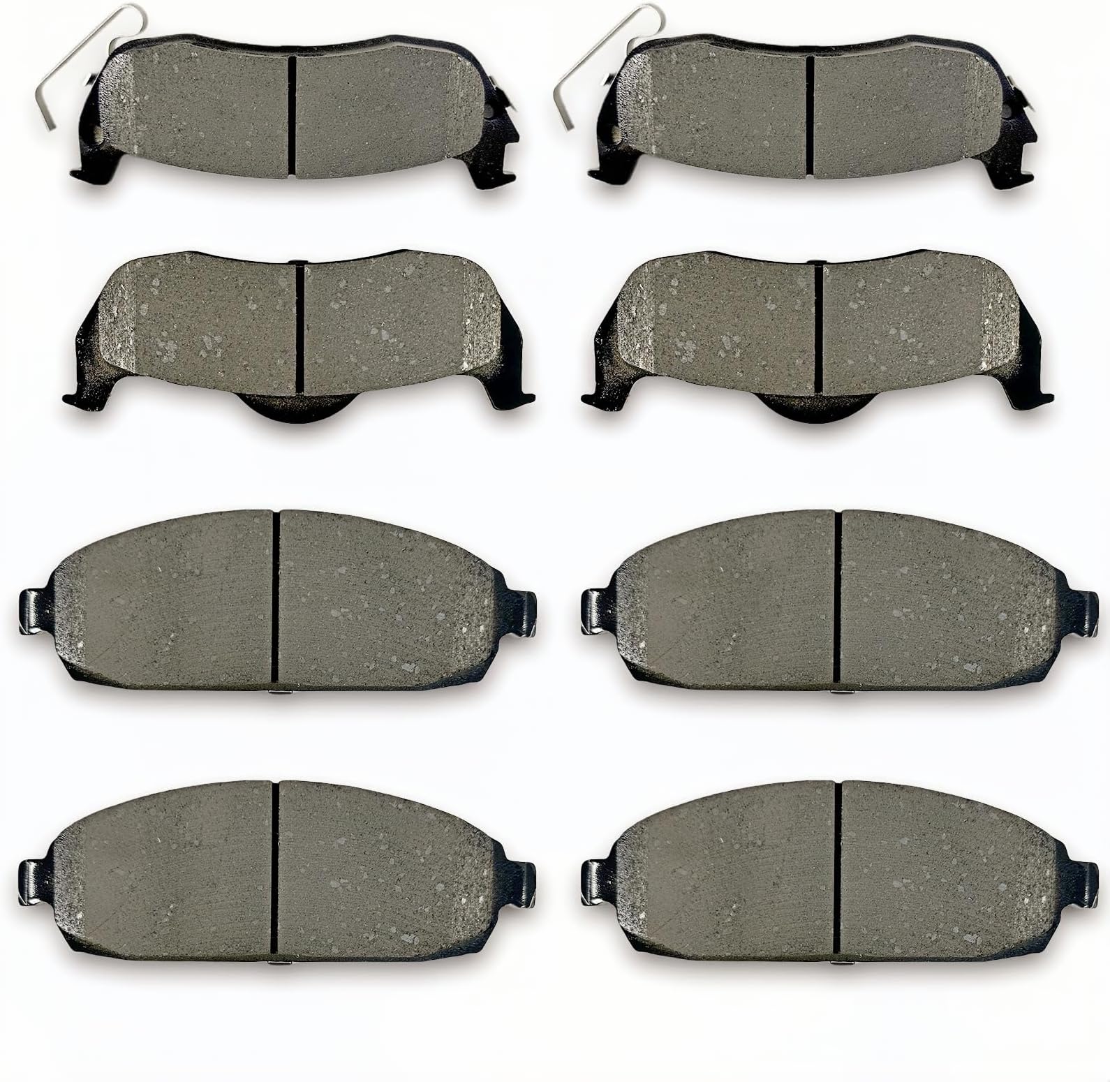 Amazon.com: TALAMOYI Replacement for Front & Rear Ceramic Brake Pads ...