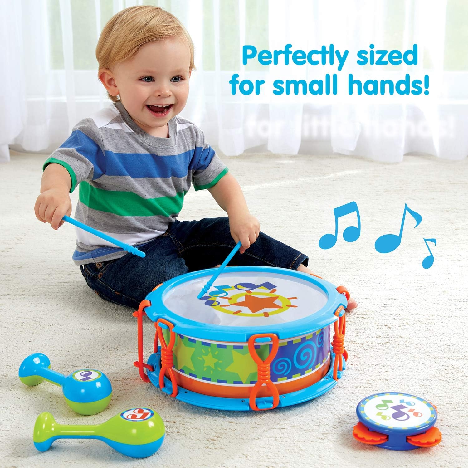 My First Drum Set, 6 Instruments for Children Ages 2 Years and Older ...