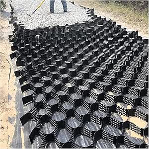 Geogrid Geo Cells for Gravel Walkways, 2" Tall Permeable Ground Grid ...