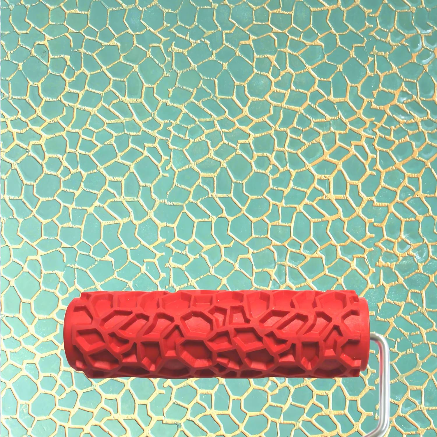 Compare bancoo red 7"diy patterned paint roller | decorative art texture roller | embossing ...