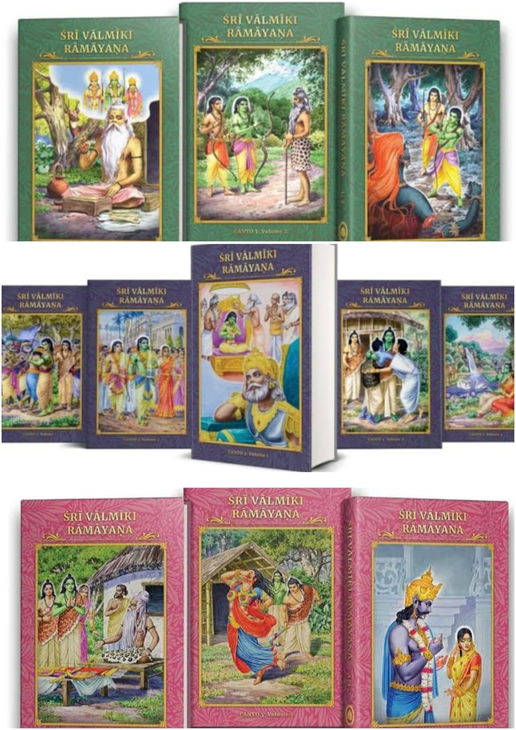 Sri Valmiki Ramayana: Canto 1,2 & 3(In 11 Volumes) With its Original ...