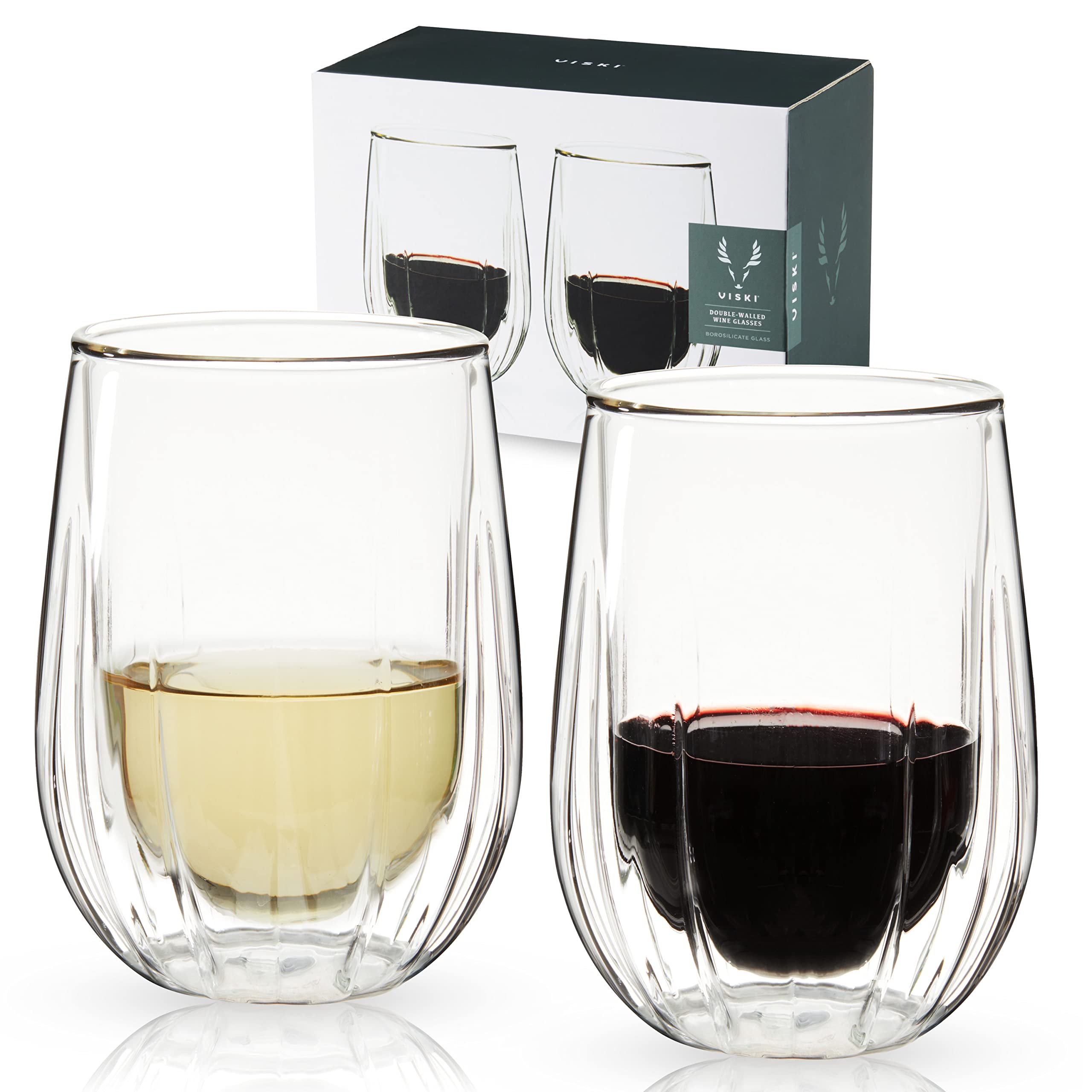 Double Walled Wine Glasses Double Walled Macchiato Glasses 4oz / 11cl