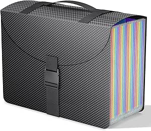 Amazon.com : TOPCJ File Organizers with Handle,Portable Expanding File Folder,25 Pockets ...