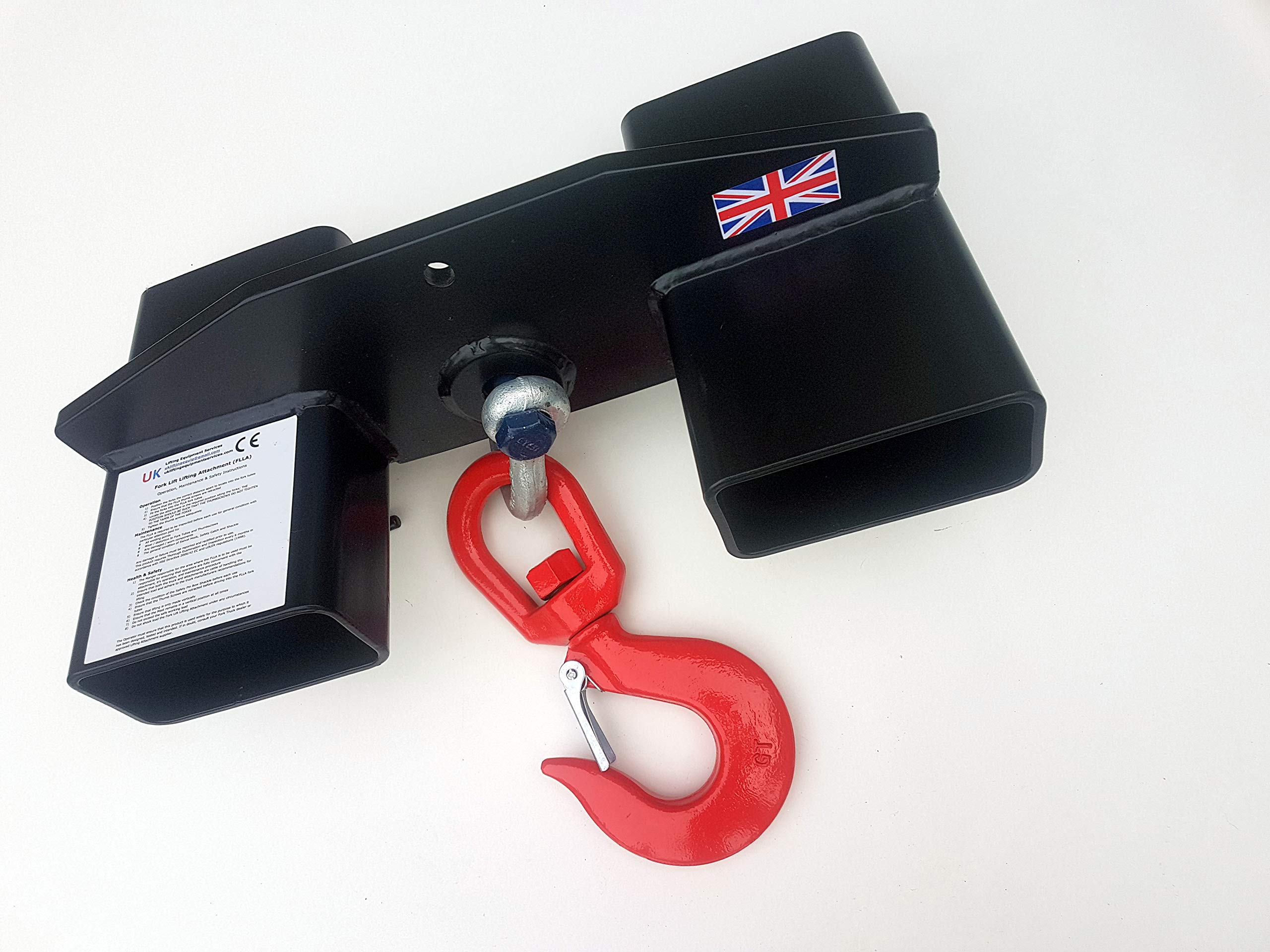 Buy 5 Tonne Forklift Lifting Hook Attachment 5000kg Telehandler Crane ...