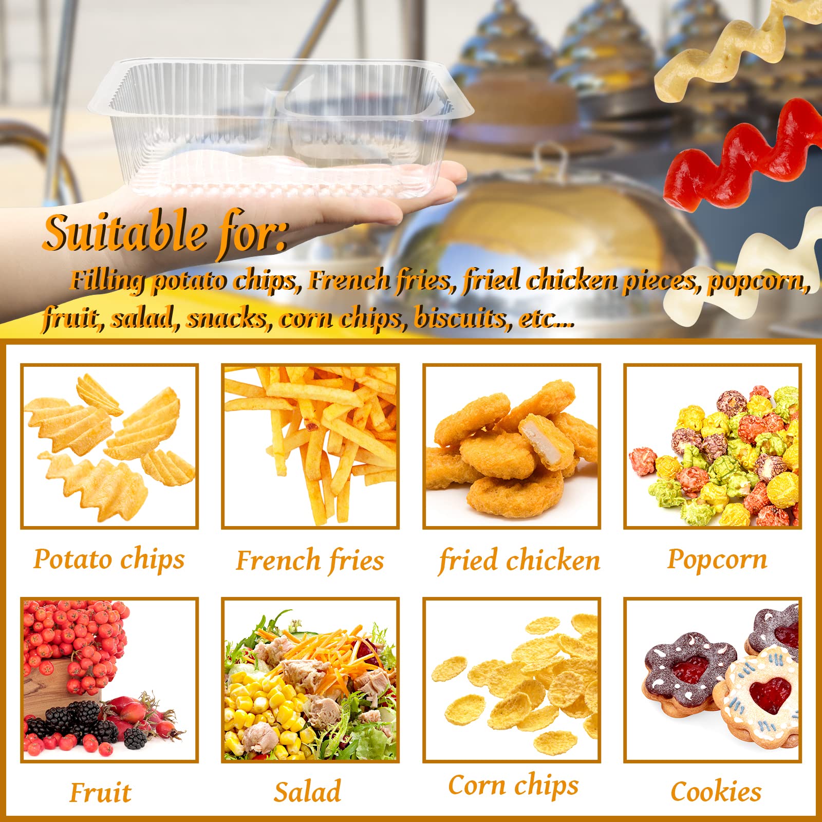 Snapklik.com : 200 Pack 12oz Nacho Trays, 6.49" X 5.11" Plastic 2 ...