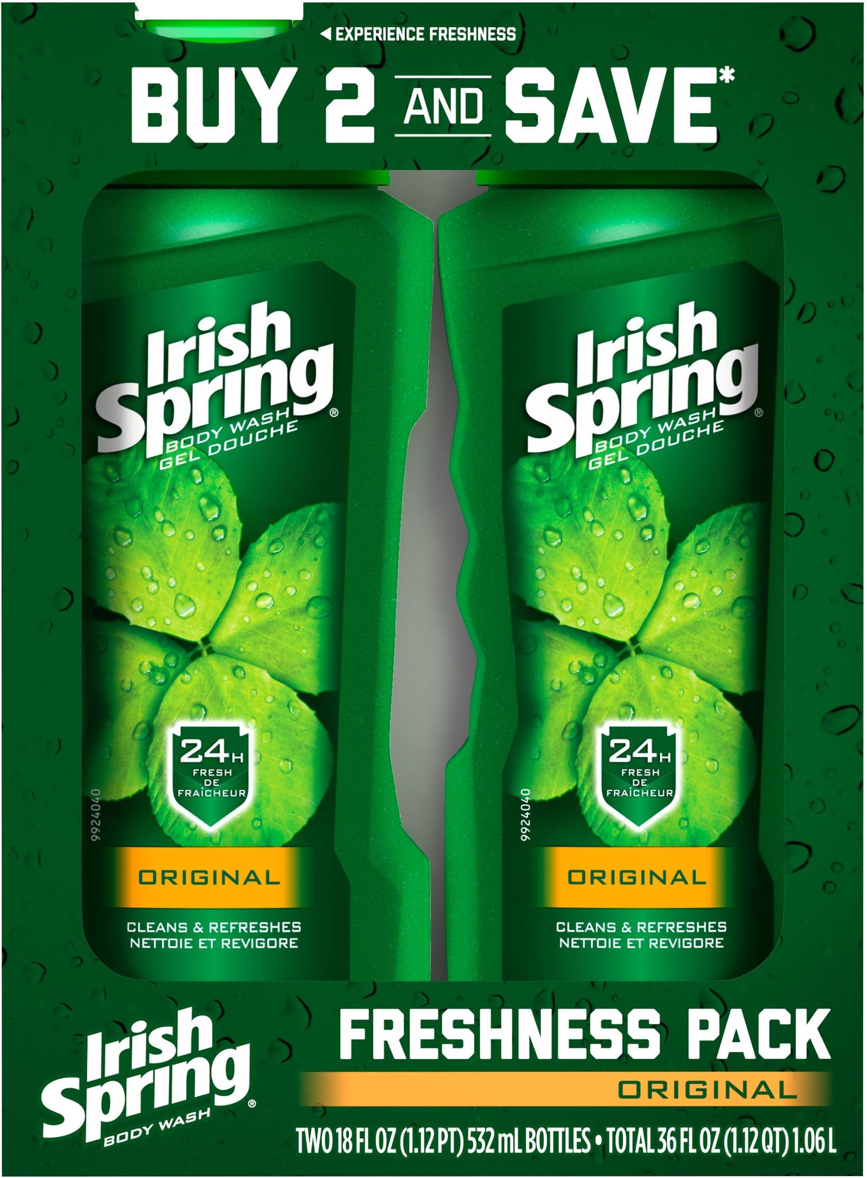 Amazon.com : Irish Spring Moisturizing Men's Body Wash Shower Gel ...