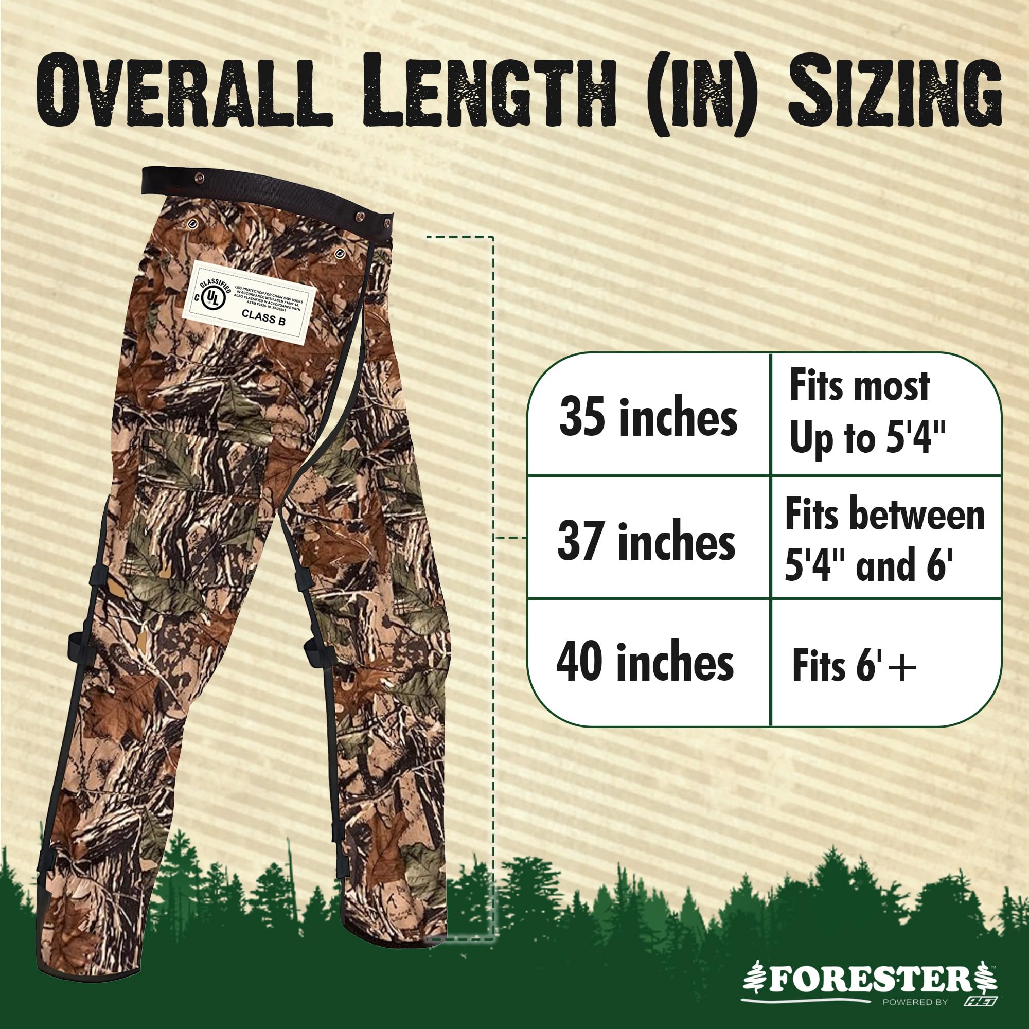 Snapklik.com : FORESTER Chainsaw Chaps For Men & Women Apron Style Mens ...