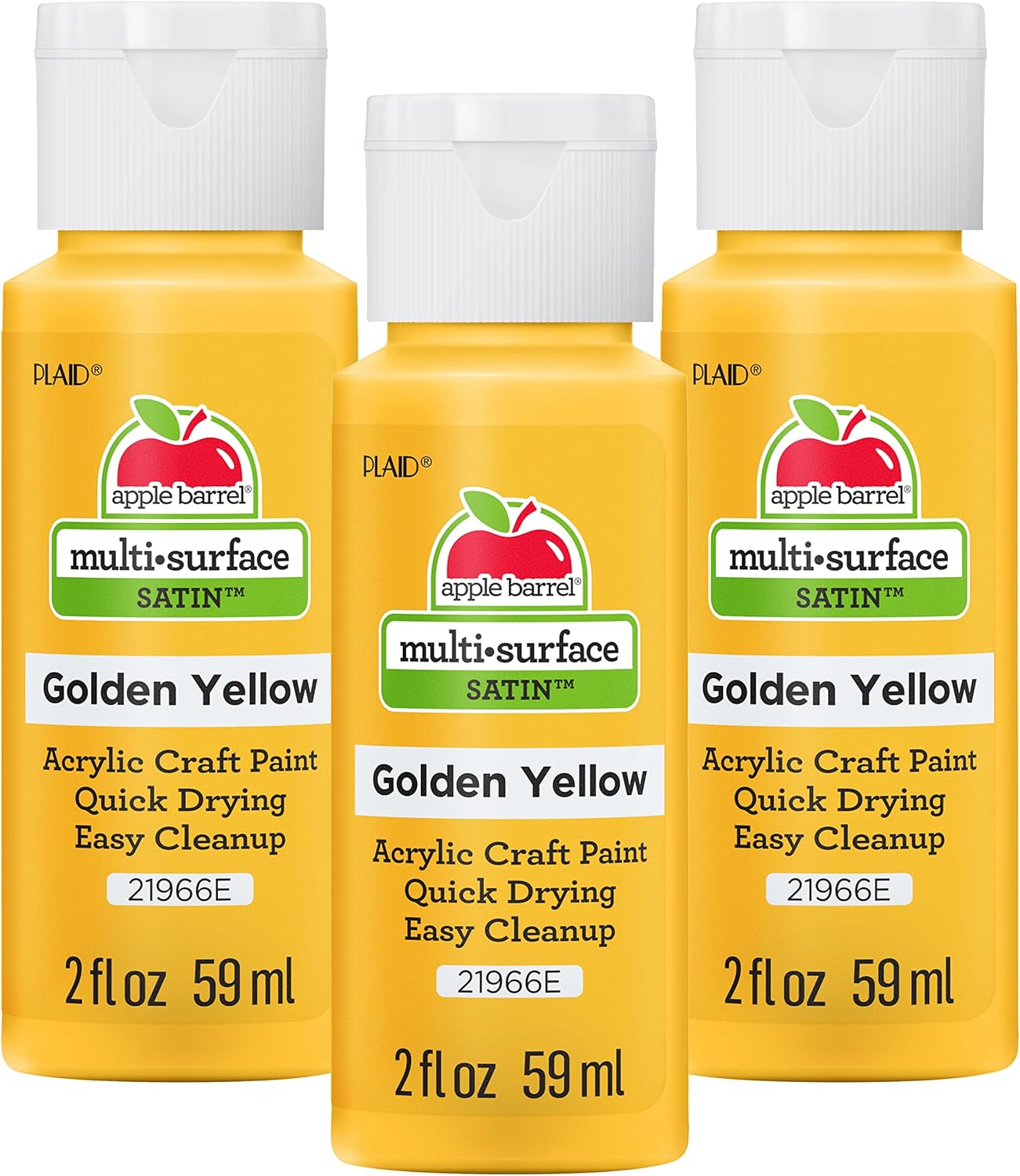 Amazon.com: Apple Barrel Multi-Surface Acrylic Paint, Golden Yellow ...
