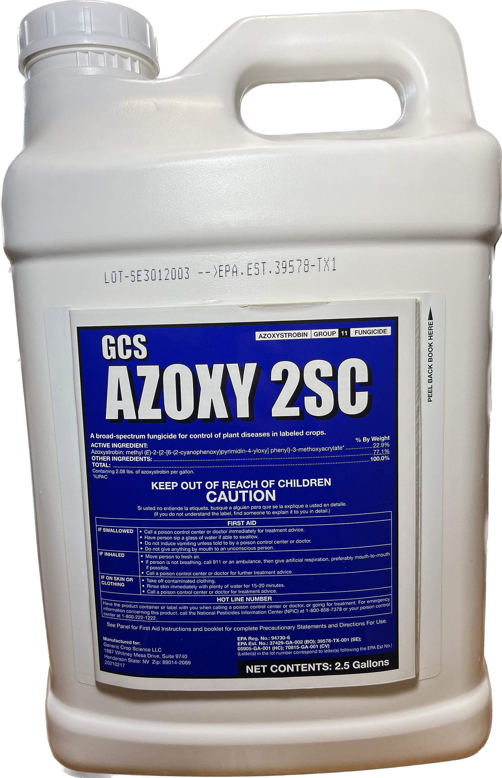 Amazon.com : Azoxy 2SC, Azoxystrobin Fungicide (2.6X More Azoxystrobin ...