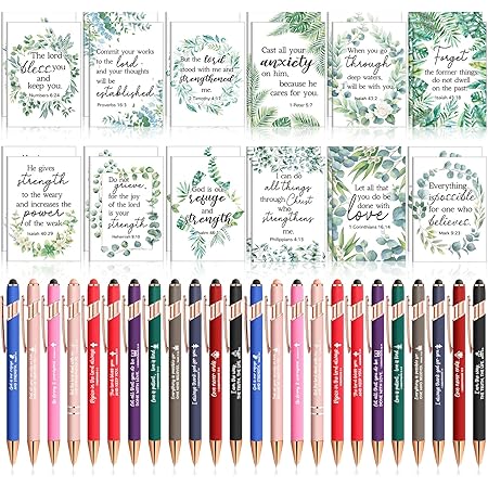 Amazon.com : Frienda 48 Pcs Inspirational Gifts Bulk Motivational Pens ...