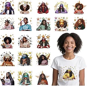 Amazon.com: Religious DTF Transfers Ready to Press - 20 Sheets Black ...