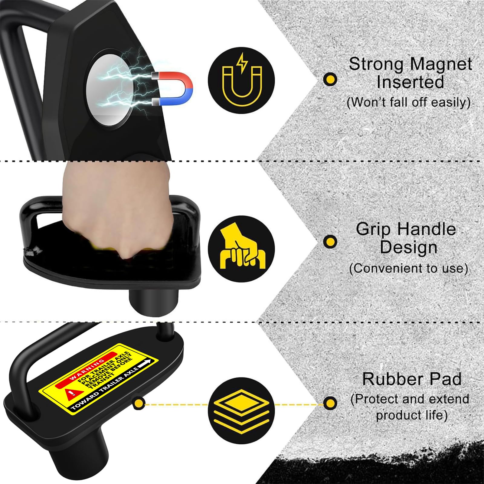 Trailer Axle Stopper Magnetic Trailer Axle Stop Device, Tandem Slide ...