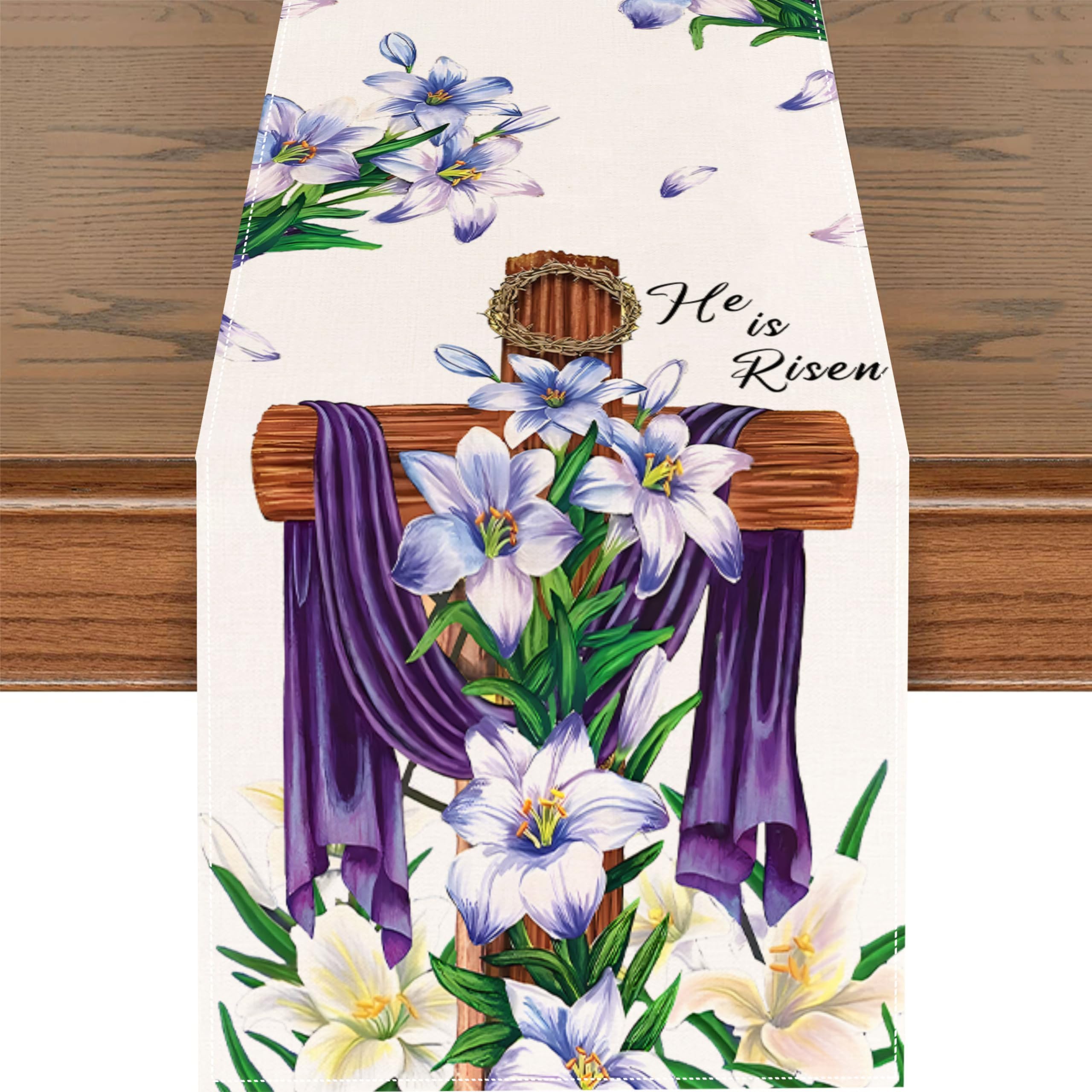 Amazon.com: Creative Linens Holiday Christmas Table Runner 15x69 ...