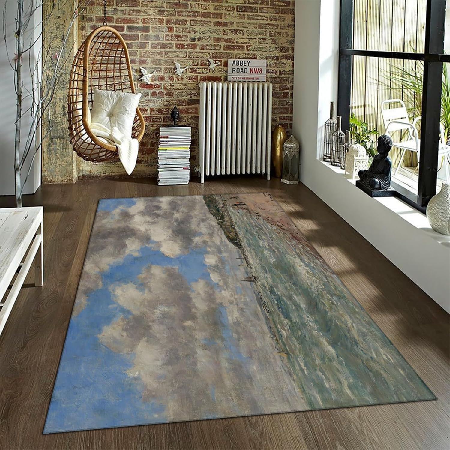 Amazon.com: Soft Area Rugs for Living Room Edouard Manet Sea Scenery ...