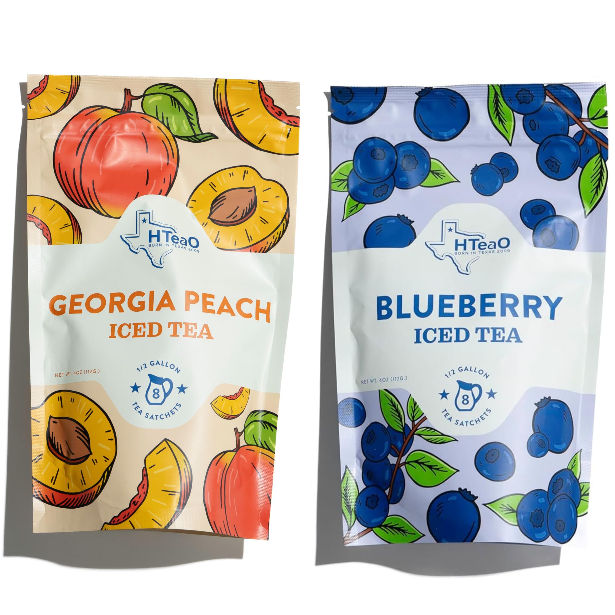 Amazon.com : HTeaO Blueberry Green Tea Mix and HTeaO Georgia Peach ...
