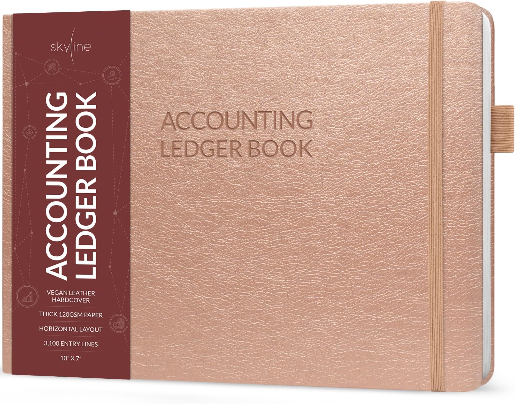 Amazon.com : Skyline Accounting Ledger Book – Columnar Log Journal for ...