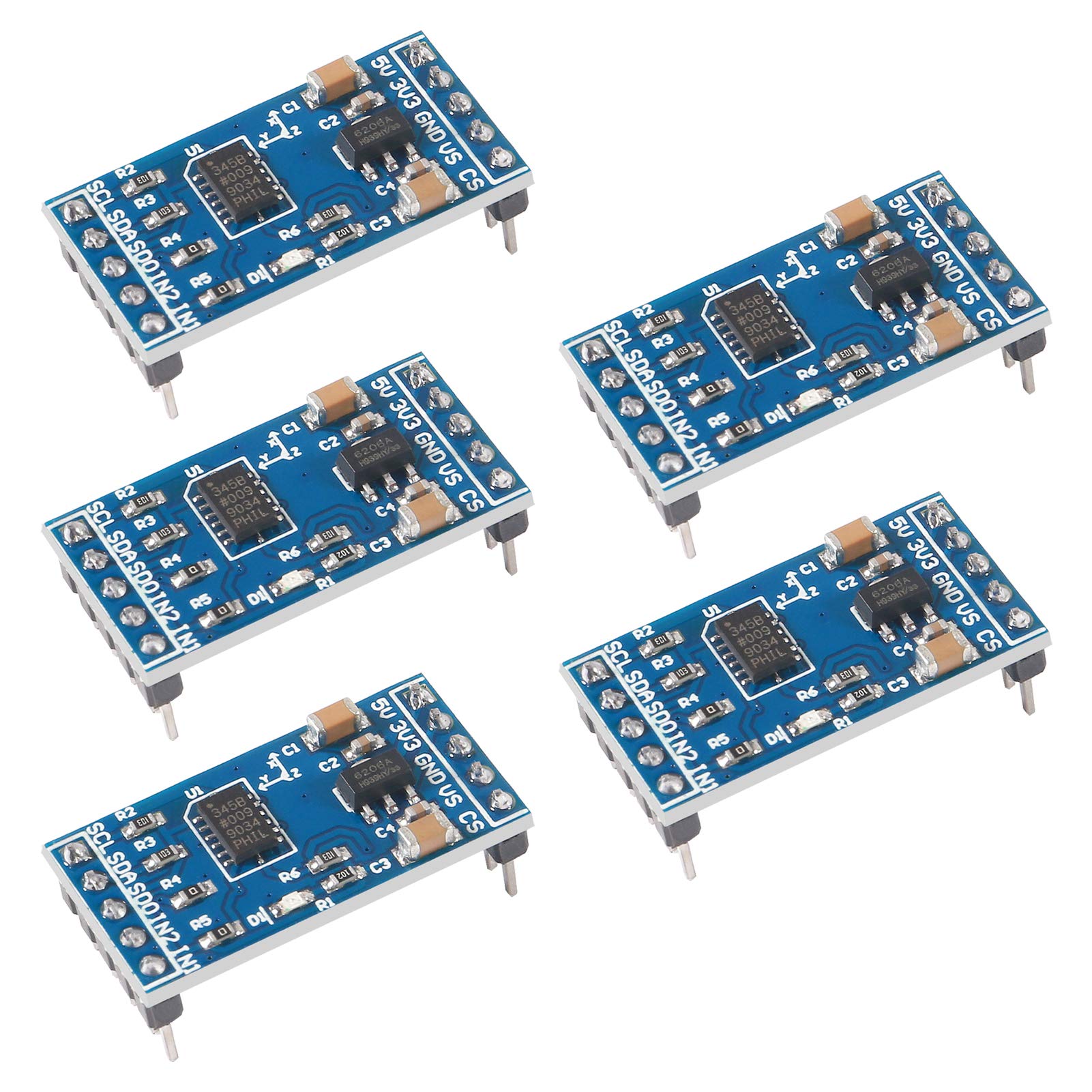 Snapklik.com : Dorhea 5PCS ADXL345 Digital Inclination Sensor Acceleration Module Digital Tilt ...