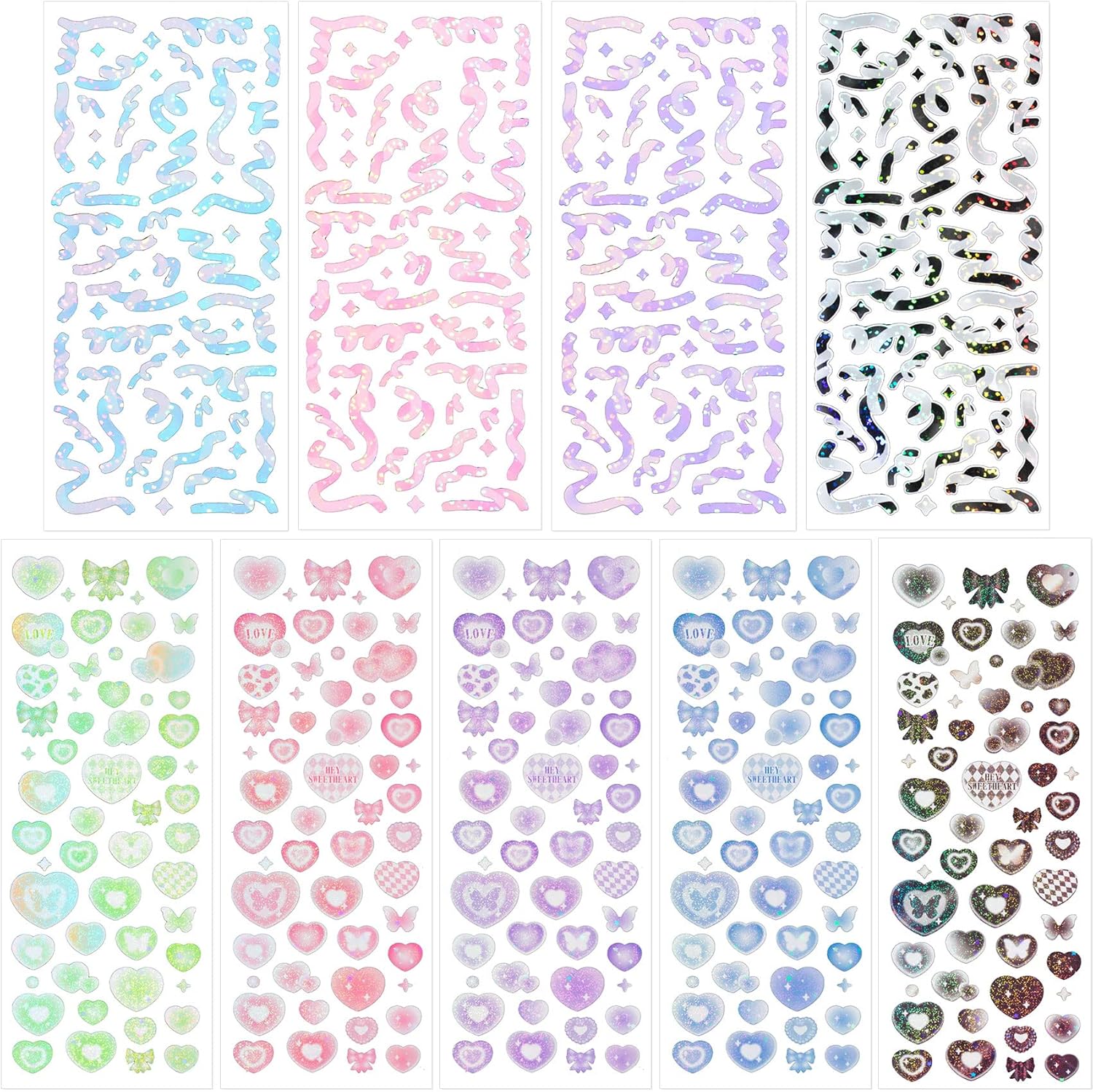Amazon.com: HINZIC 18 Sheets Kpop Photocard Korean Stickers Set ...