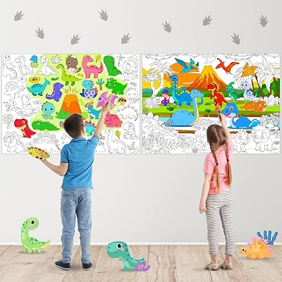2Pack Dinosaur Giant Coloring Poster Big Jumbo Kids Philippines | Ubuy