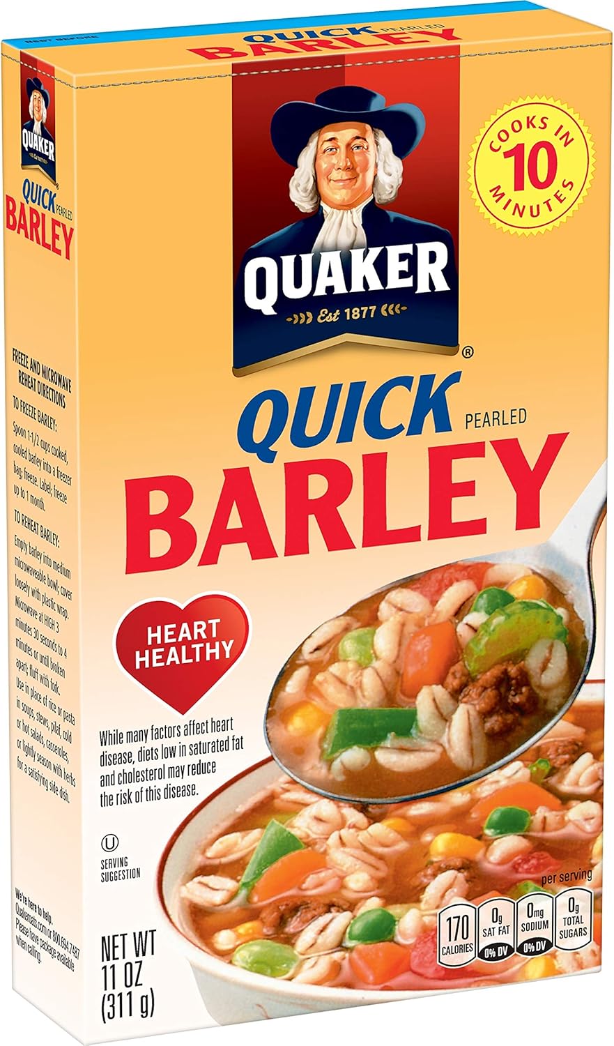 Quaker Quick Barley, 11 Ounce (Pack of 12) : Amazon.com.au