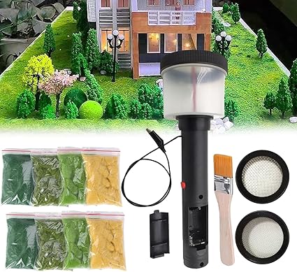 Amazon.com: HQHG Mini Static Grass Flocking, 4 Colors Mini Applicator ...