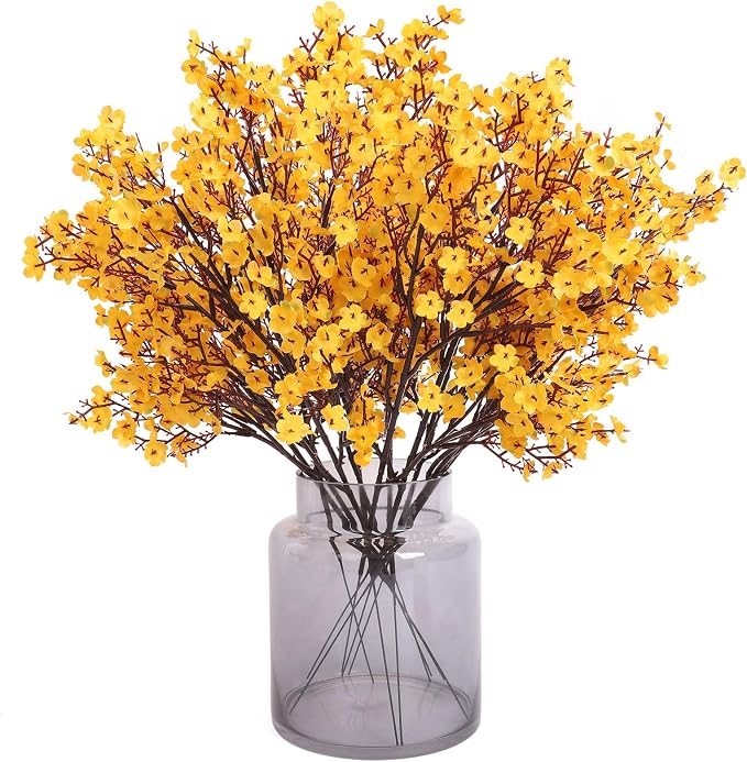 N&T NIETING Gypsophila Artificial Flowers, 12Pcs Baby Breath Artificial ...