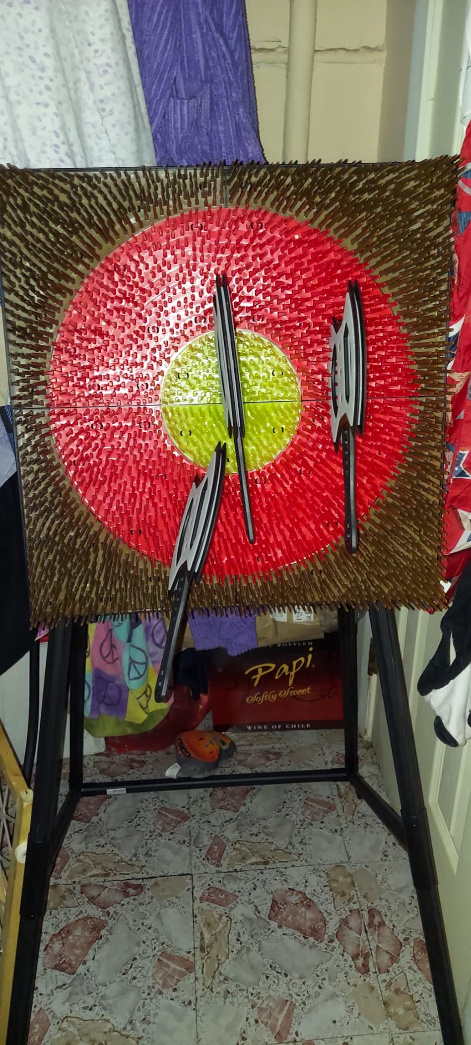 Amazon.com: Ultimate Hatchet Toss, Axe Throwing Target Set, 3 Safety ...