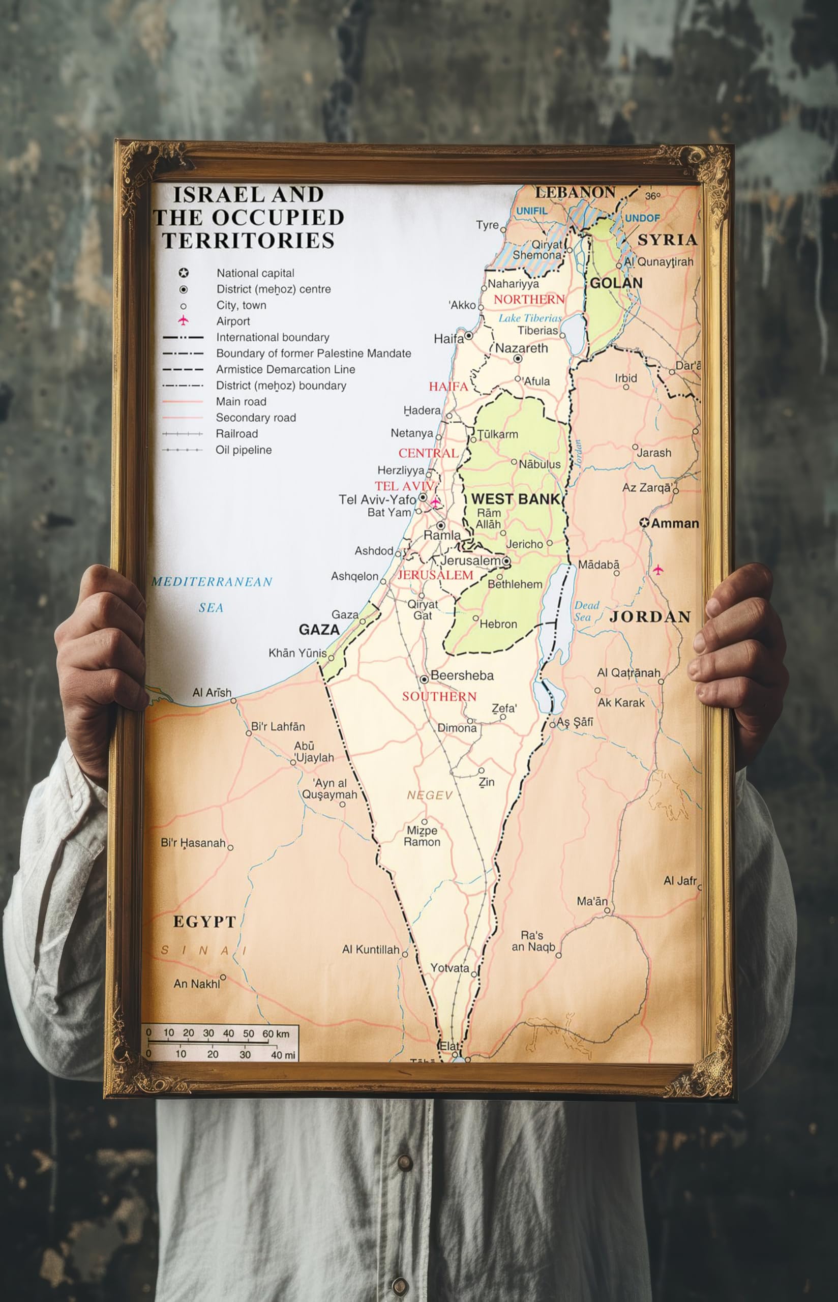 Snapklik.com : 2018 United Nations Geographical Map Of Israel And ...