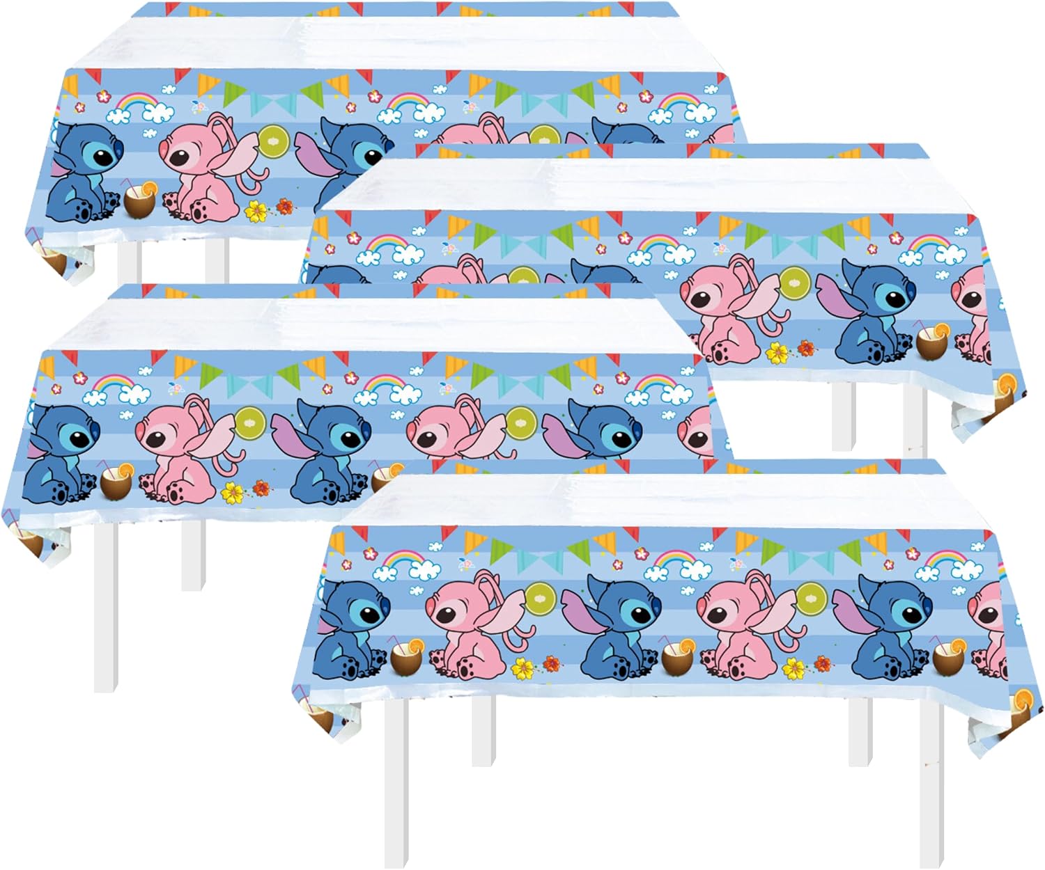 Amazon.com: BOGAZNET Pack of 4 Party Tablecloth Cartoon 70x42 Inch ...