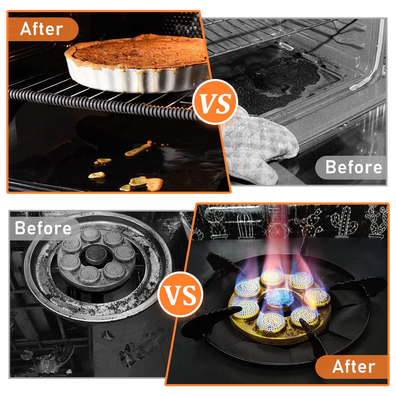 Snapklik.com : Meegoo 2 Pack Oven Liners For Bottom Of Electric Oven