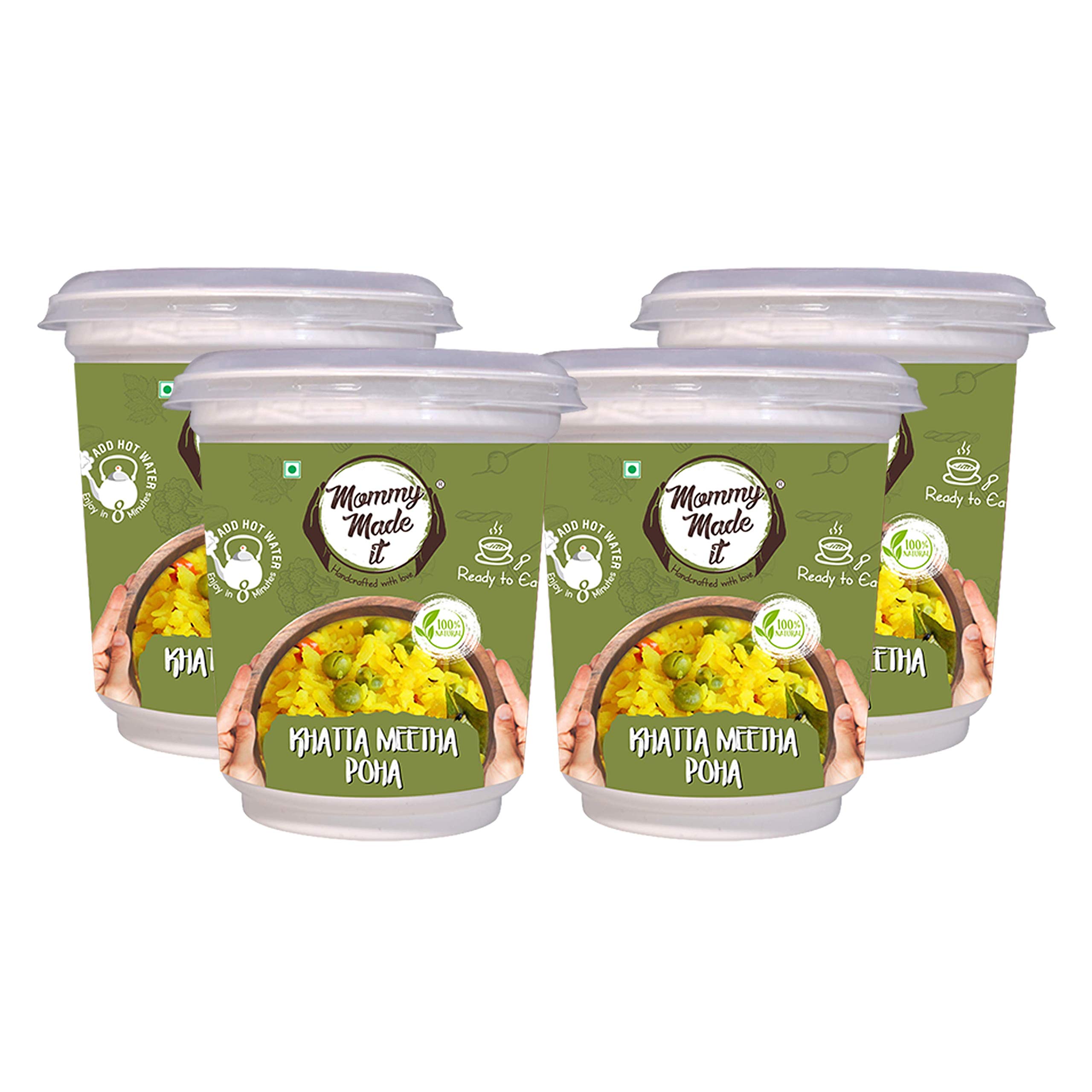 Buy Mommy Made It Instant Readymade khatta Mitha Poha Cup |Cuppa Packet ...