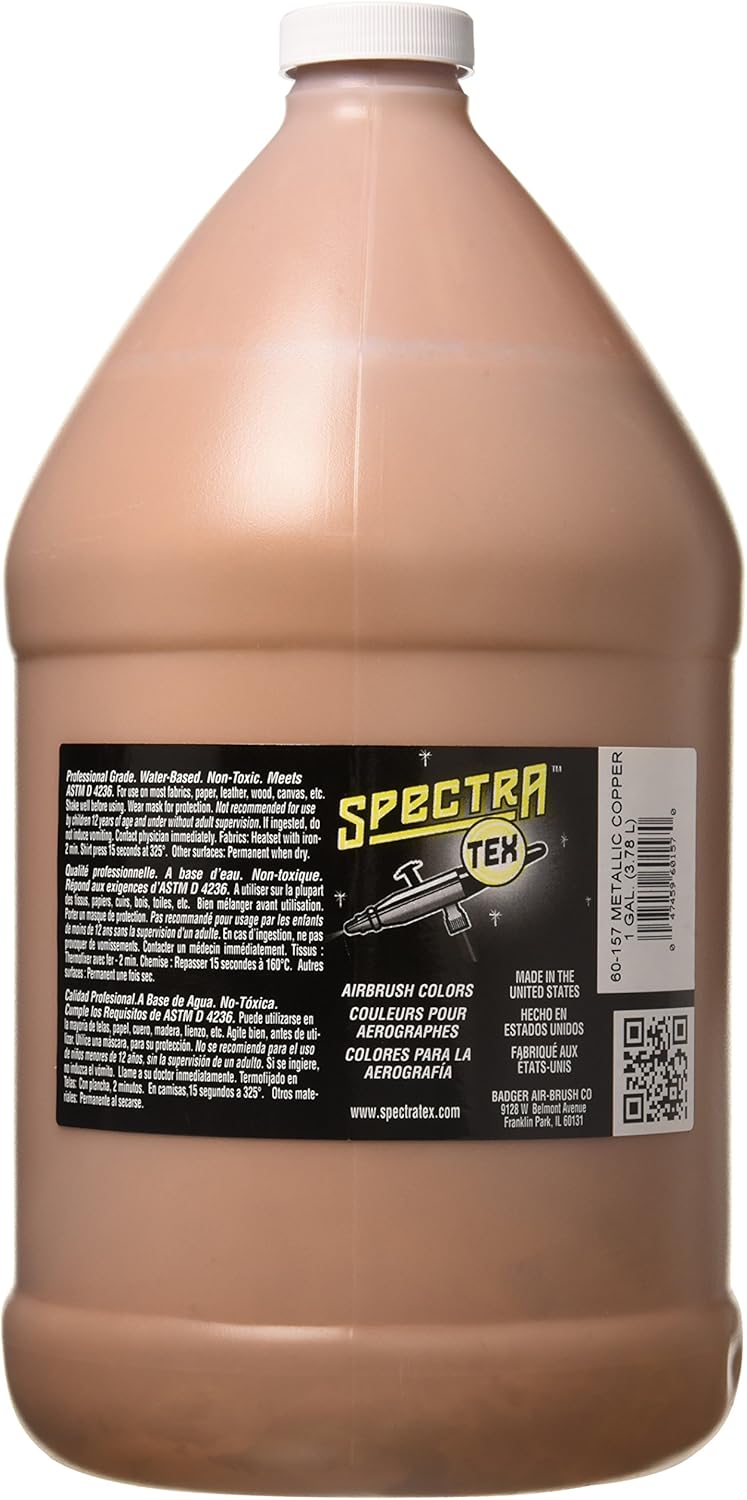 Amazon.com: BADGER Spectra Tex Airbrush Paint Copper Gallon/Metallic ...