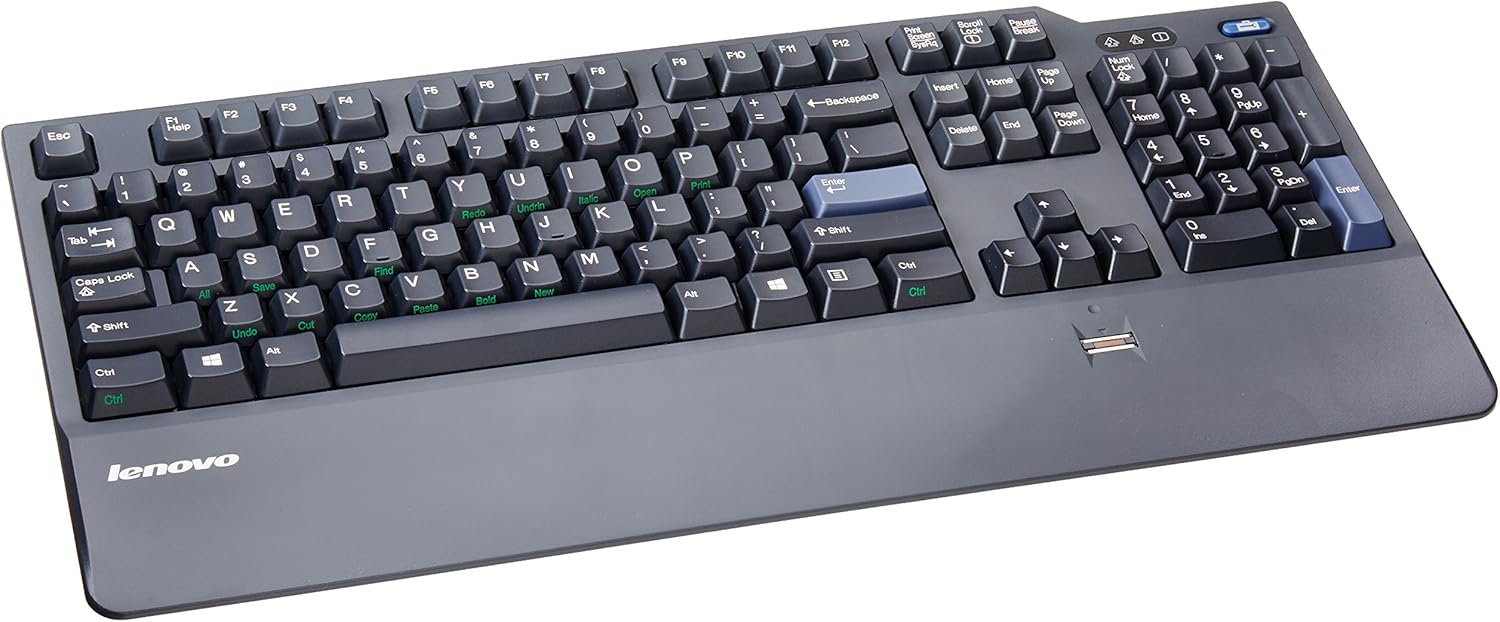 104 Key USB Preferred Pro Fingerprint Keyboard Blk Win Us Eng : Electronics