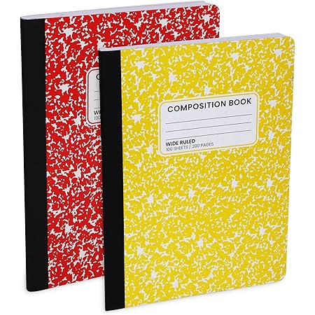 Amazon.com : Wide Ruled Notebook, Composition Notebooks Wide Ruled ...