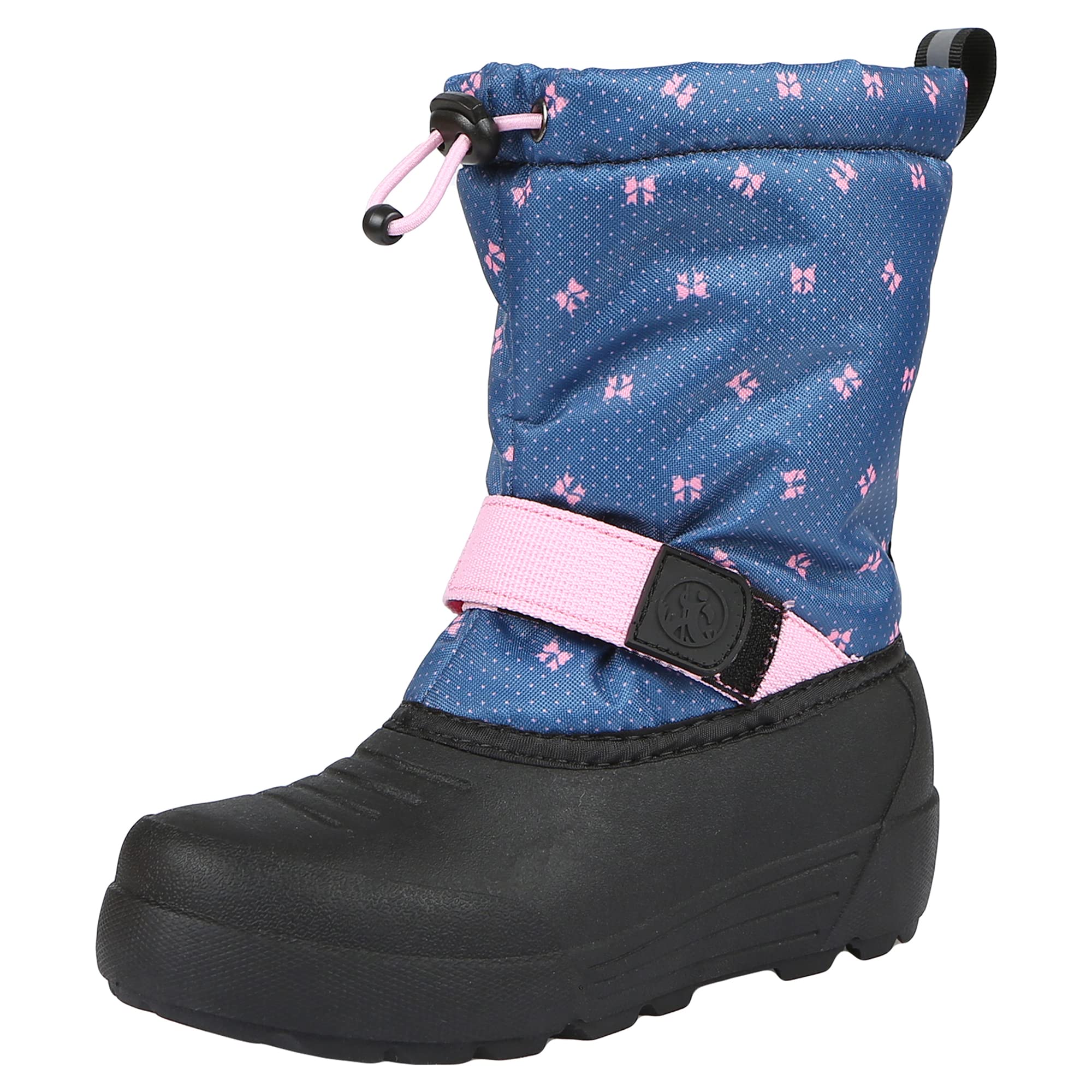 Snapklik.com : Northside Kids Frosty Insulated Winter Snow Boots - Navy/Pink