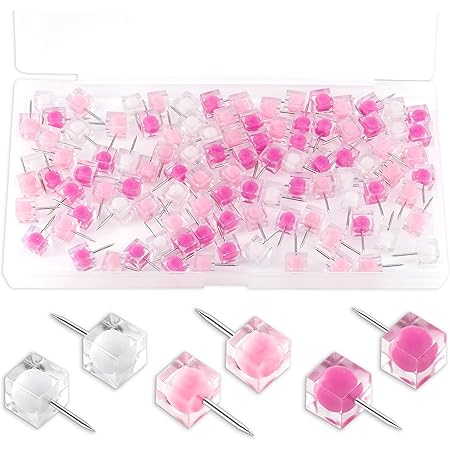 Amazon.com: 40Pcs Rose Theme Push Pins Rose Thumb Tacks Decorative ...