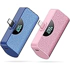 Amazon.com: [2 Pack] Mini Portable Charger 5200mAh for iPhone, 20W PD Fast Charging Power Bank ...