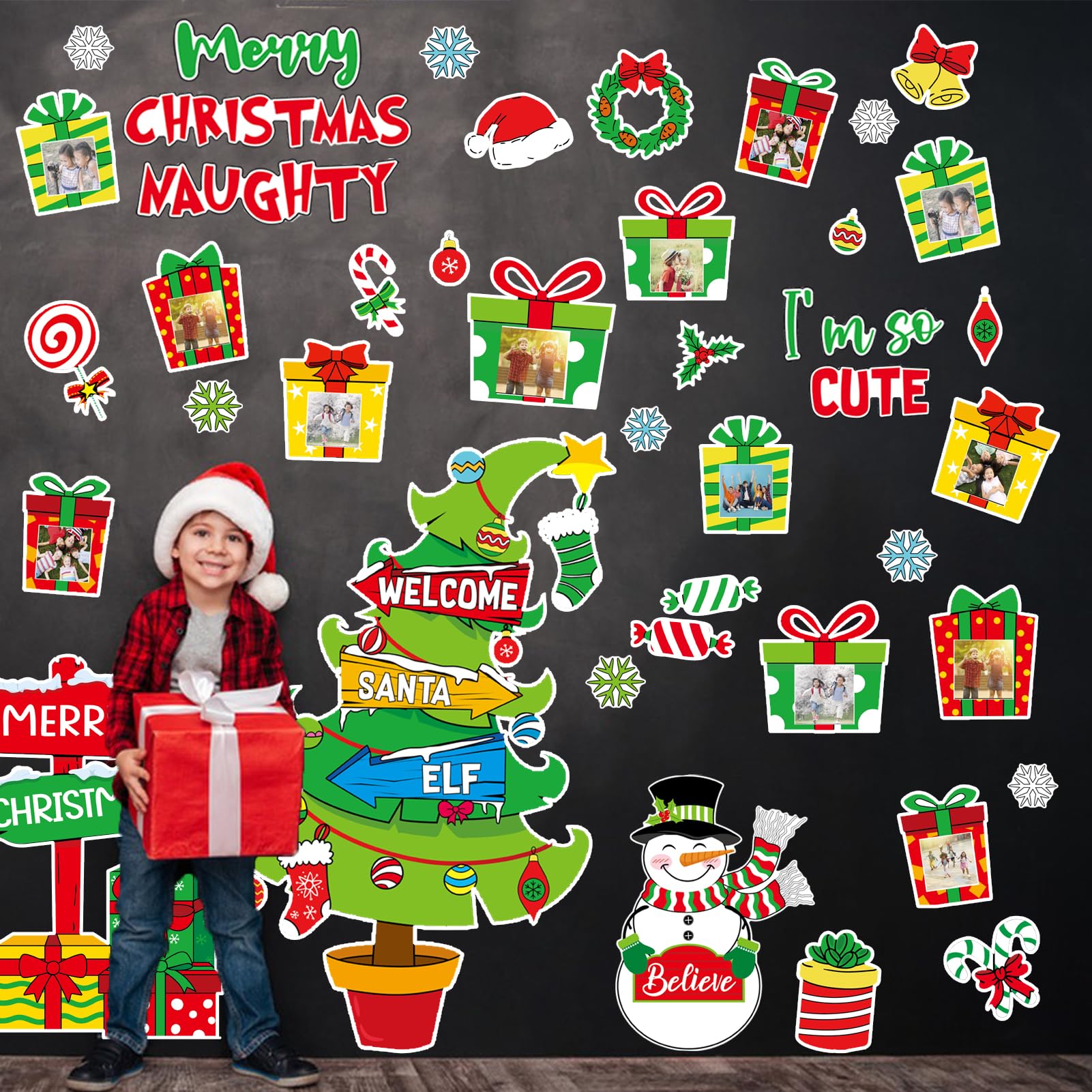 Snapklik.com : Christmas Bulletin Board Decorations Merry Christmas ...