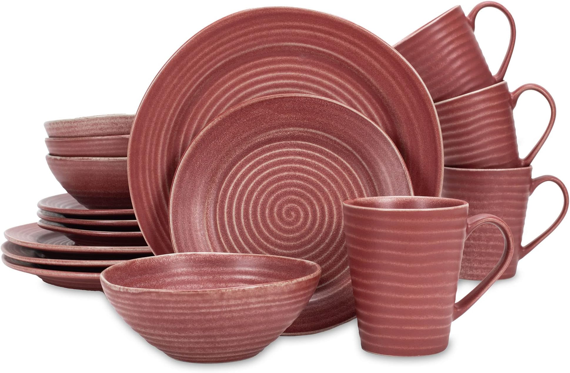 Amazon.com | Better Homes and Gardens Bazaar Brown 16-Piece Dinnerware ...