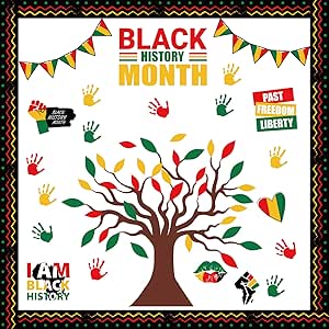 Amazon.com : Black History Month Bulletin Board Decorations Set,Black ...