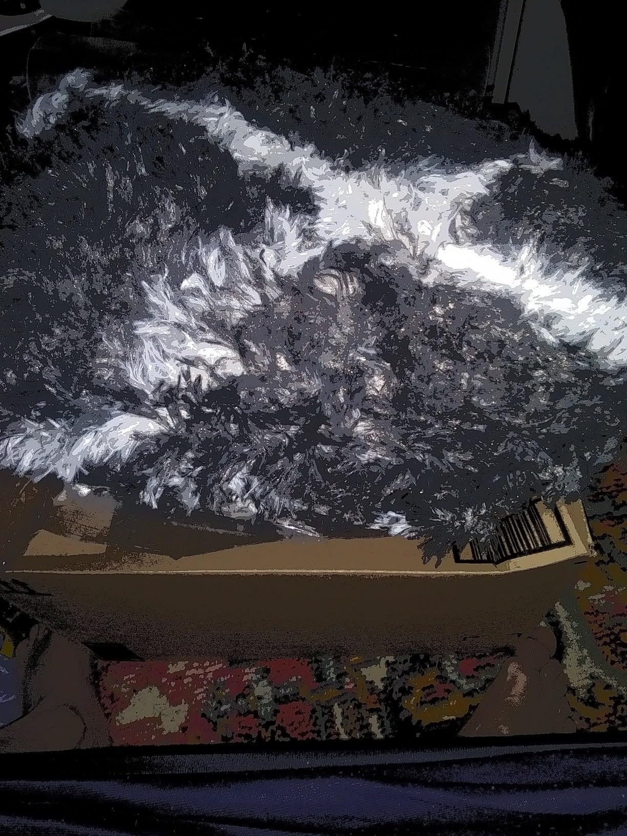 $11/mo - Finance ONASAR Geometric Fluffy Area Rug for Living Room ...