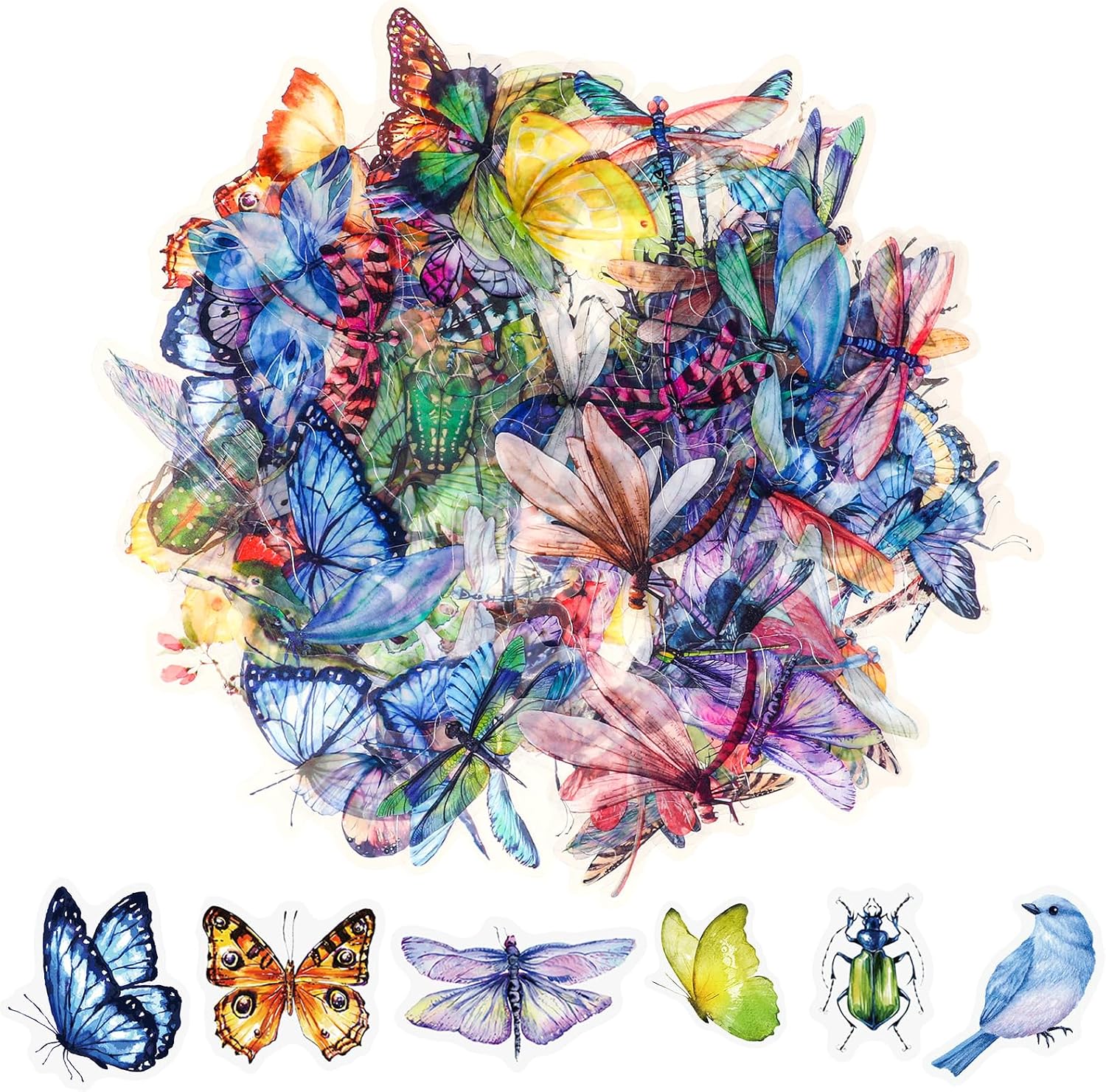 Amazon.com: Nature Vintage Junk Journal Stickers: 240pcs 6 Styles ...