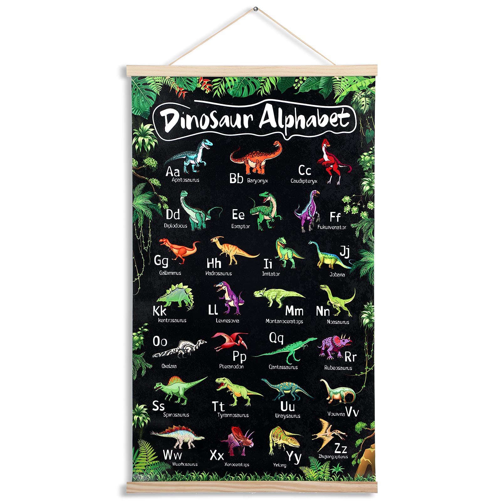 Dinosaur Alphabet Chart A To Z Magnetic Alphabet Educational Charts ...