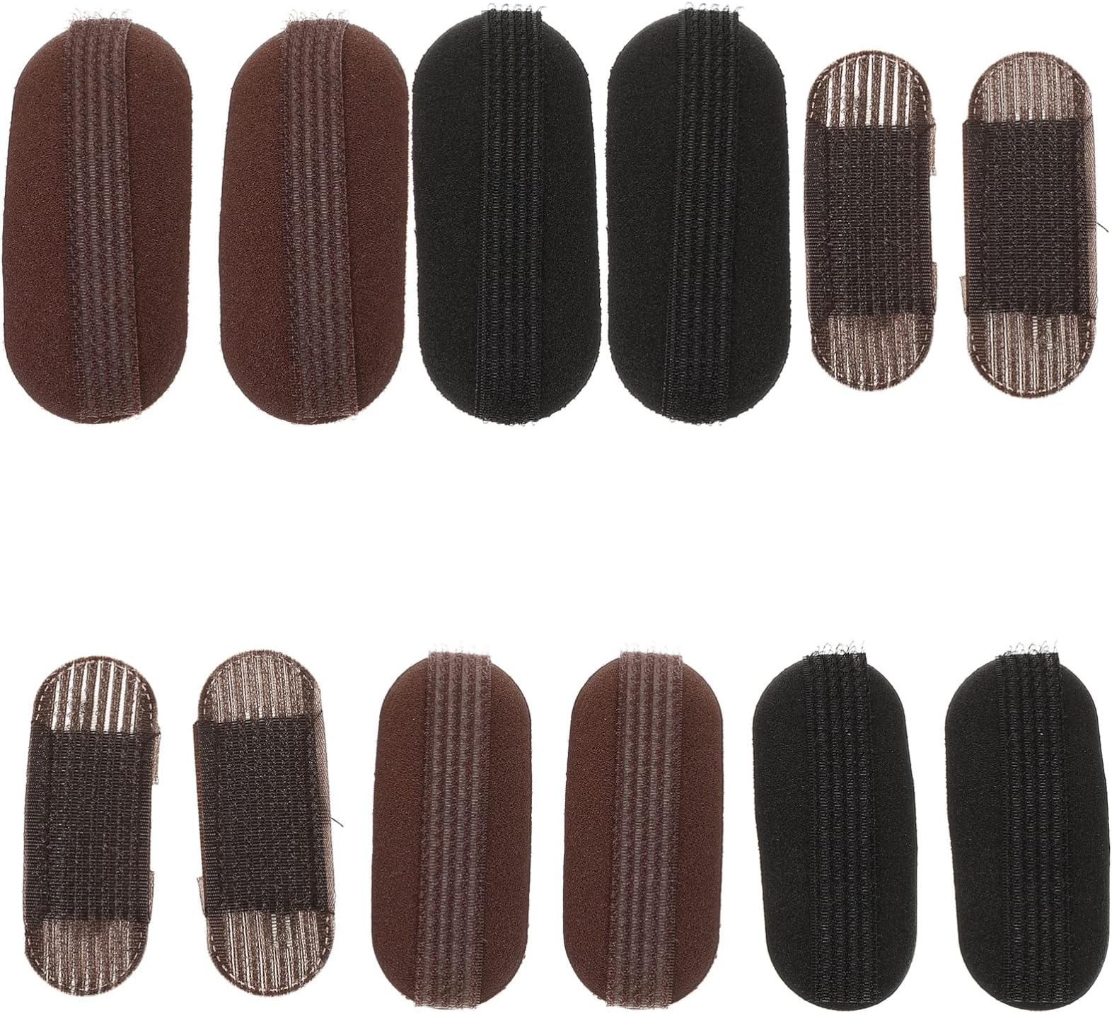 Amazon.com : 10 Pcs Black Sponge Bump Up Hair Clip Volume Padding Bun ...